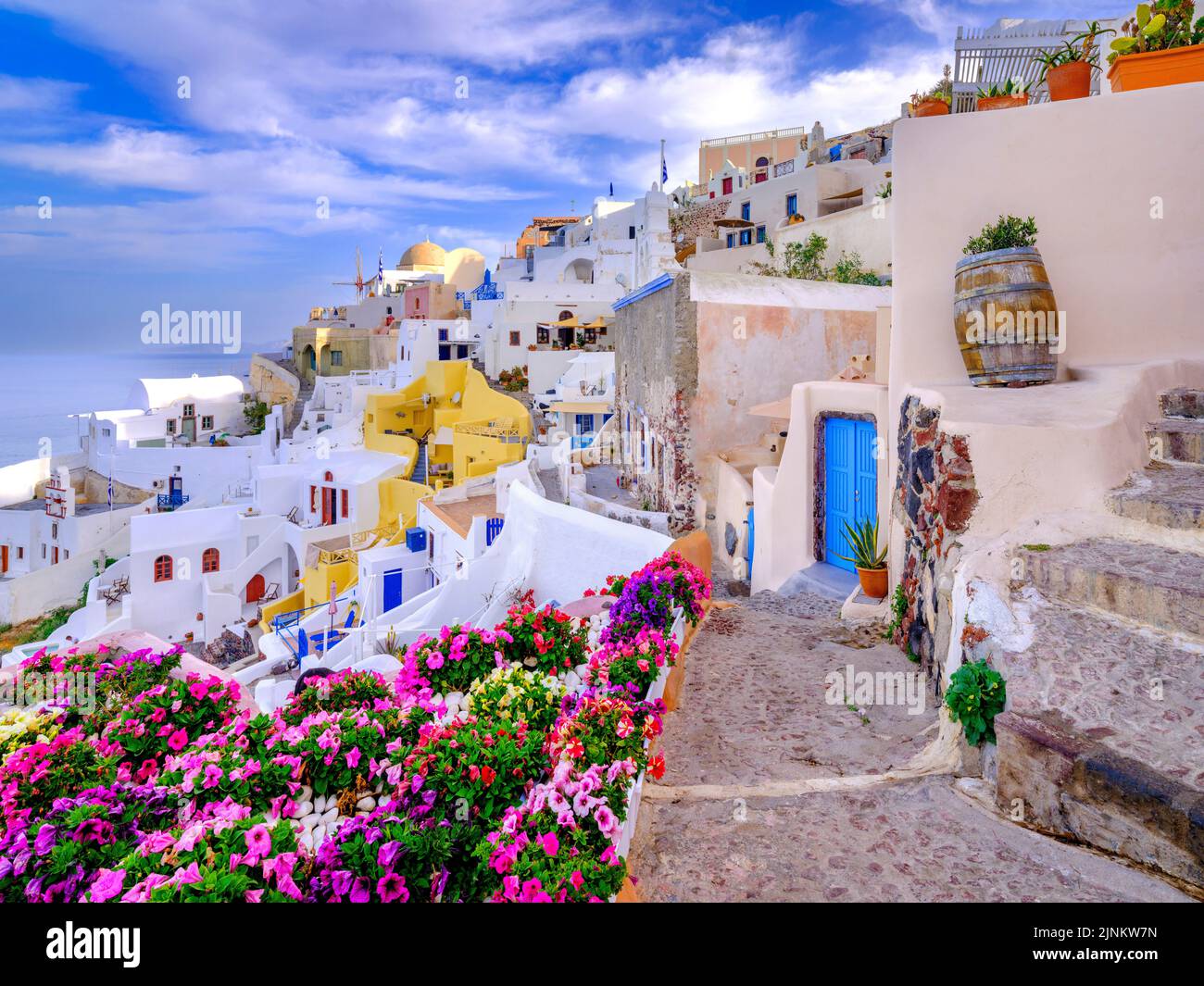Classic Architecture with Caldera View,Homes built on the Hill around ...
