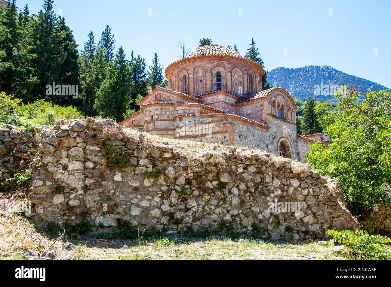 Mistra, Greece, July 20, 2022. The city of Mistra or Mystrás is an ...