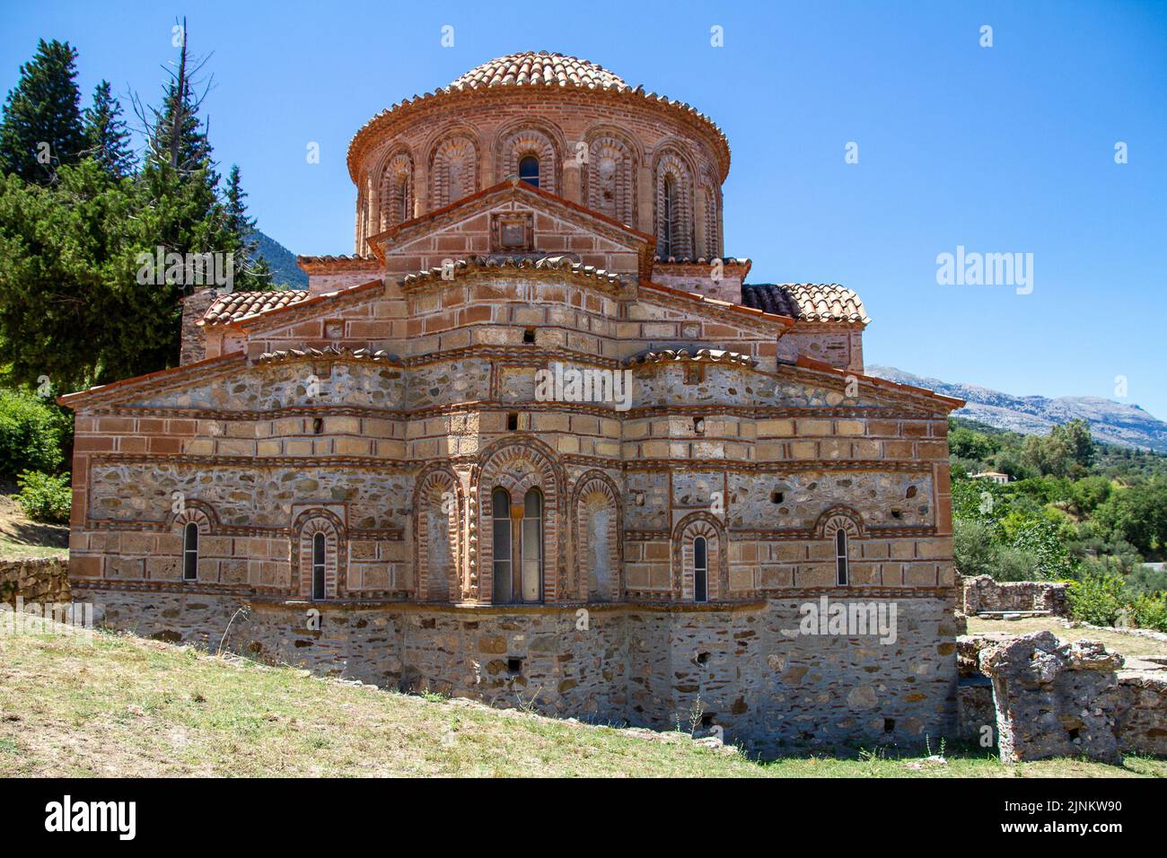 Mistra, Greece, July 20, 2022. The city of Mistra or Mystrás is an ...