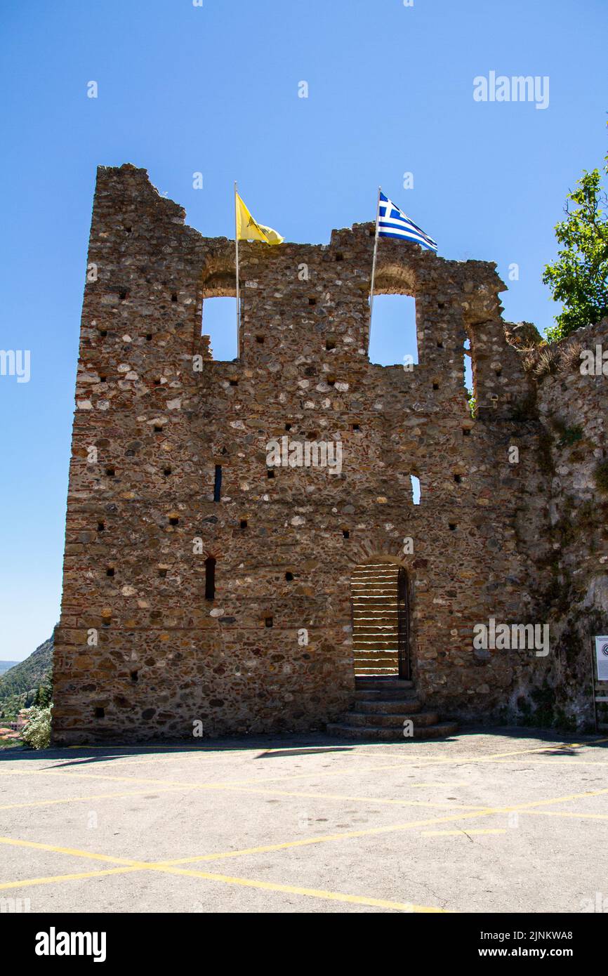 Mistra, Greece, July 20, 2022. The city of Mistra or Mystrás is an ...
