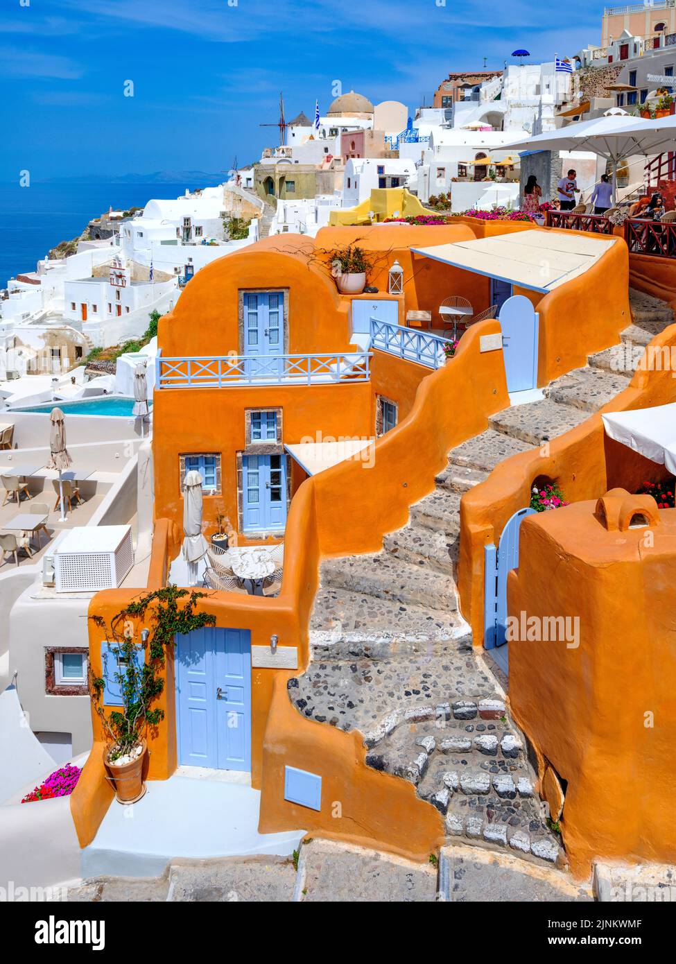 Classic Architecture with Caldera View,Homes built on the Hill around ...