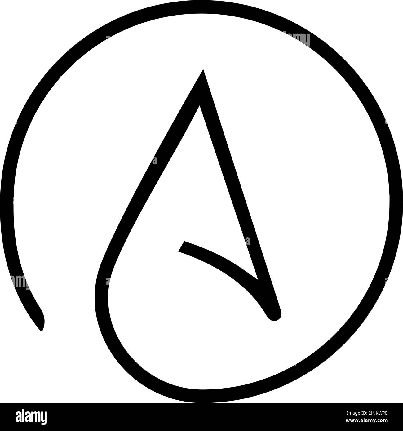 atheism agnosticism glyph icon vector illustration Stock Vector Image ...
