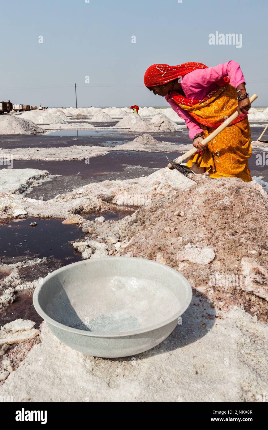 salt lake, salt mining, shakambari jheel, salt lakes Stock Photo - Alamy