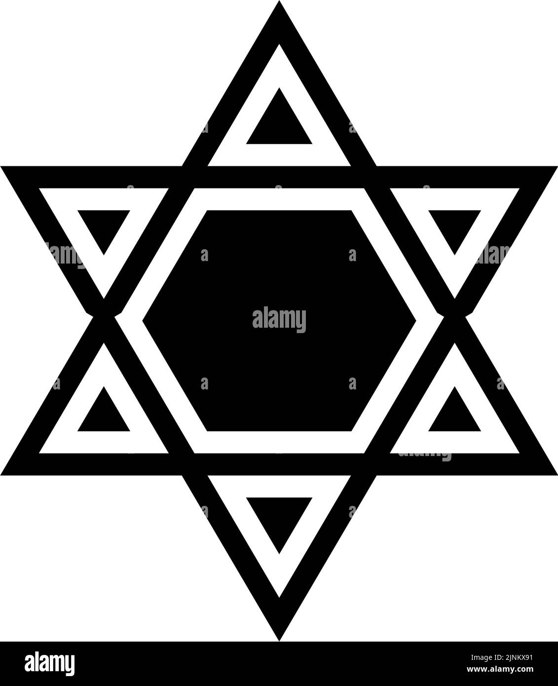 judaism religion glyph icon vector illustration Stock Vector Image ...