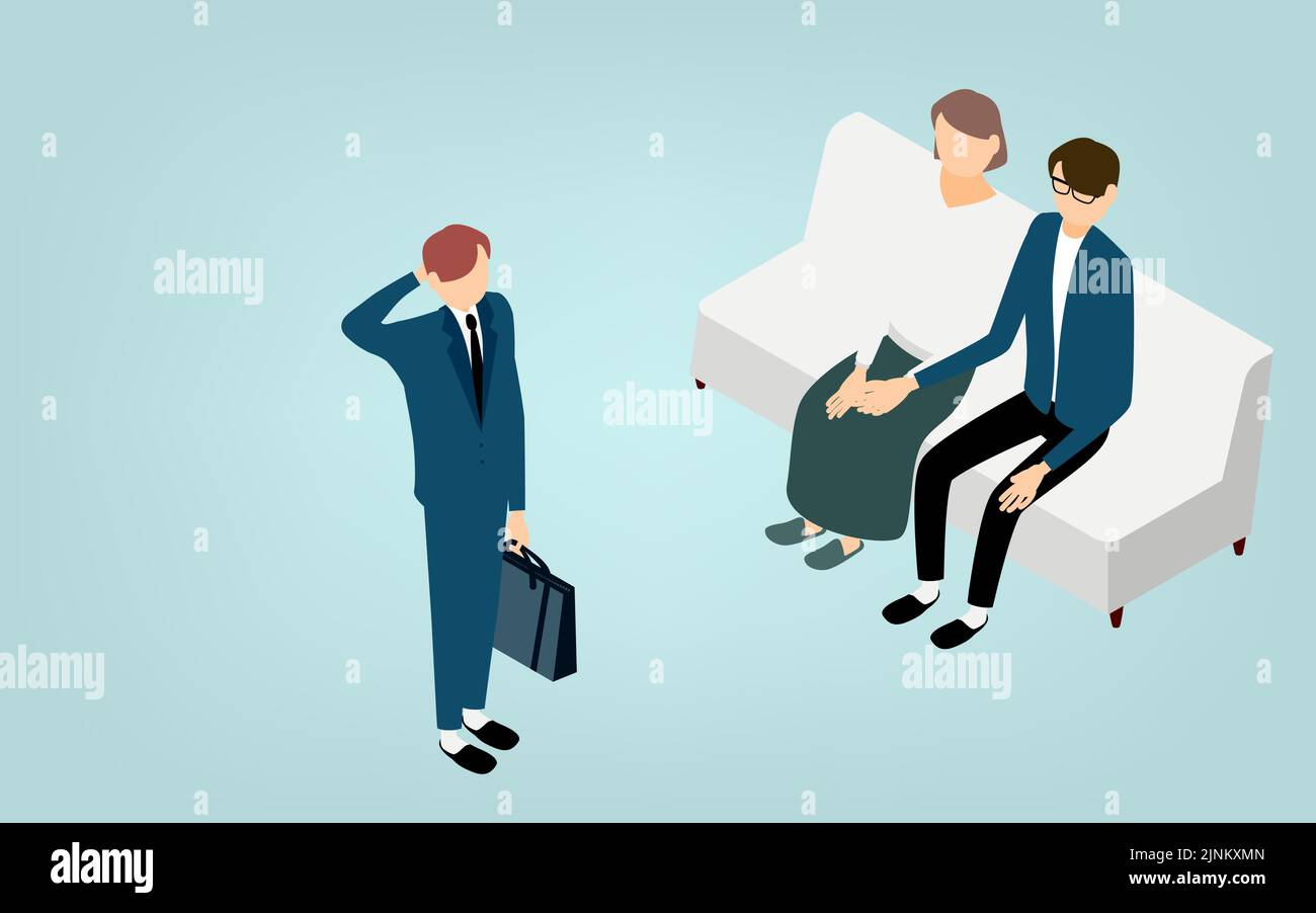 Happy children parents holding Stock Vector Images - Alamy