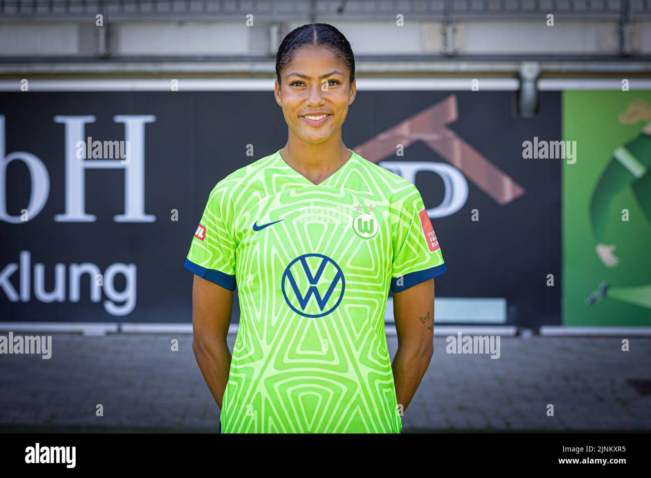 Wolfsburg, Germany. 11th Aug, 2022. Soccer: Women, VfL Wolfsburg team ...