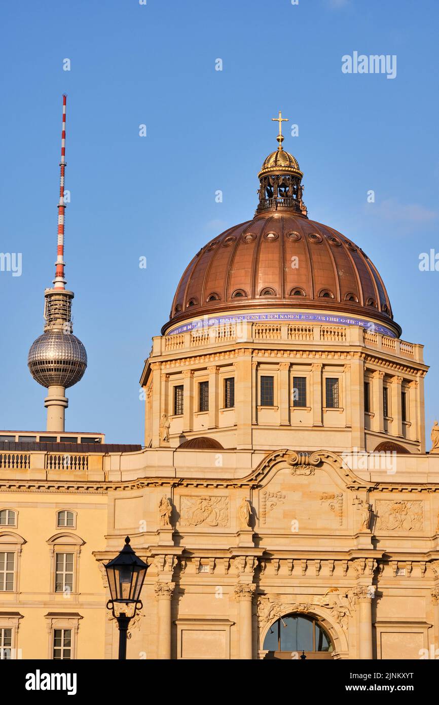 television tower, berlin palace, television towers Stock Photo - Alamy