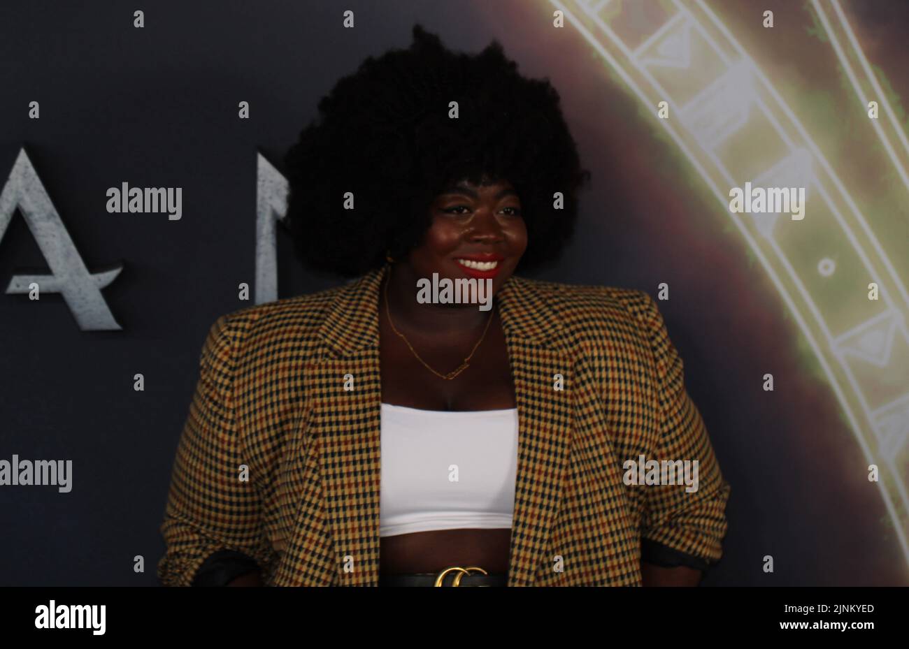 London Uk Stephanie Yeboah At The Sandman World Premiere At The Bfi Southbank 3rd August 2022