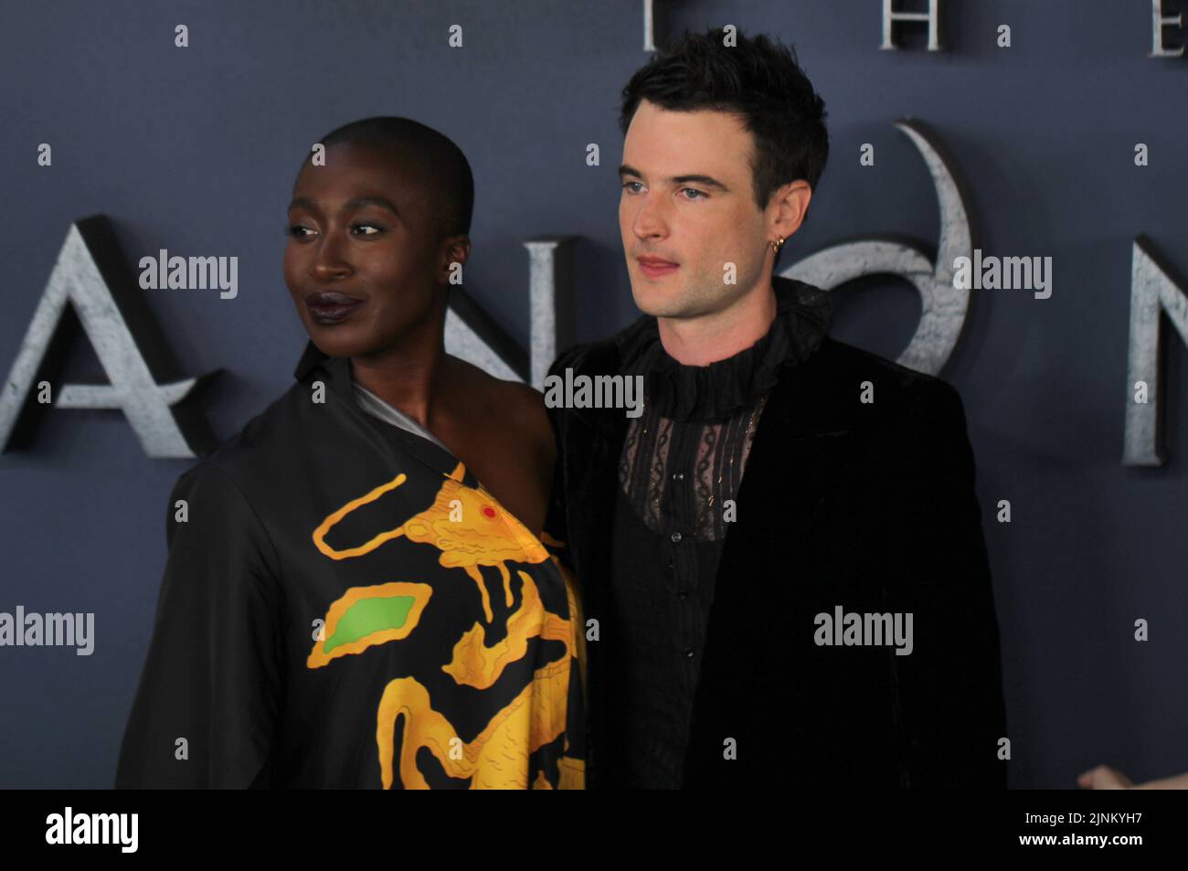 London Uk Vivienne Acheampong And Tom Sturridge At The Sandman World