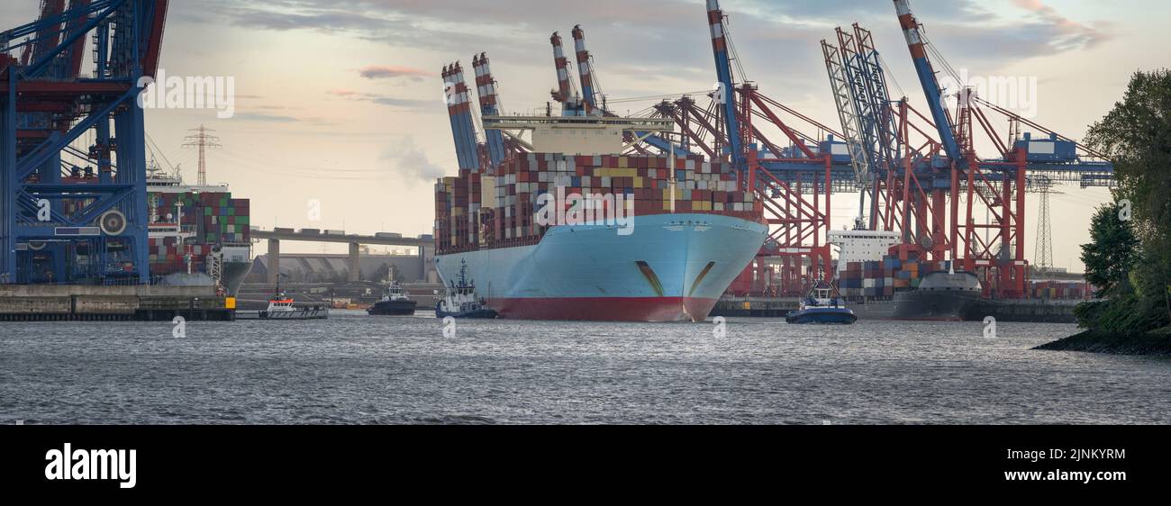 container ship, commercial port, container ships, commercial ports ...