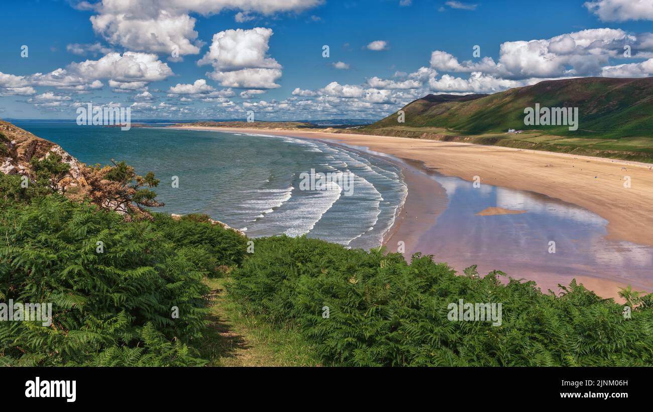 Rhossili Bay, Gower Peninsula, South Wales Stock Photo - Alamy
