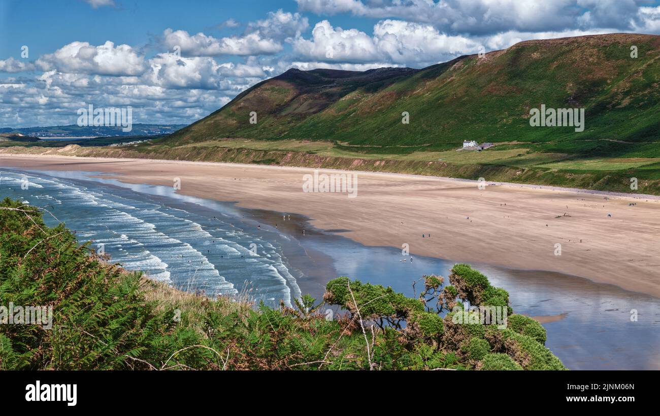 Rhossili Bay, Gower Peninsula, South Wales Stock Photo - Alamy