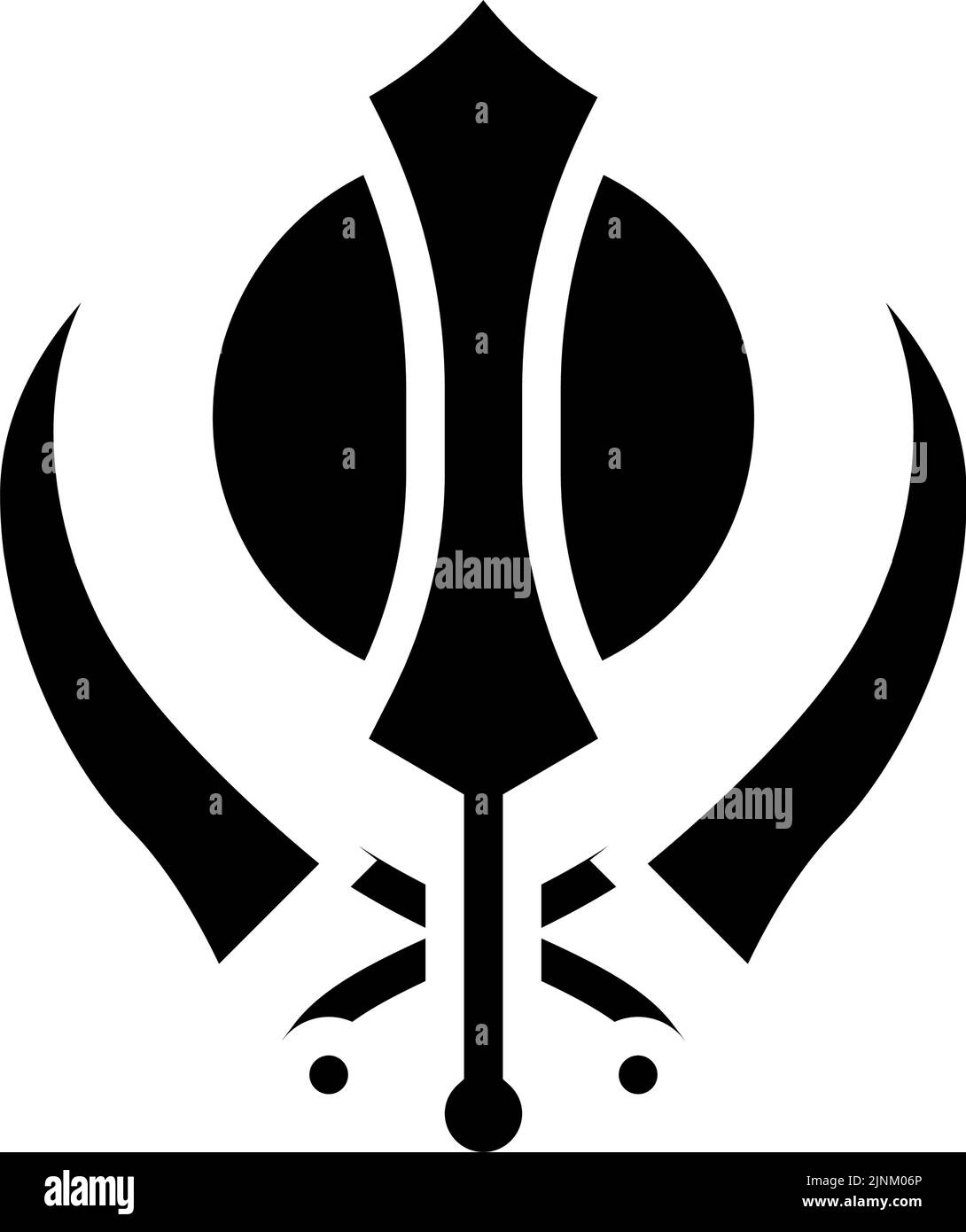 sikhism religion glyph icon vector illustration Stock Vector Image ...