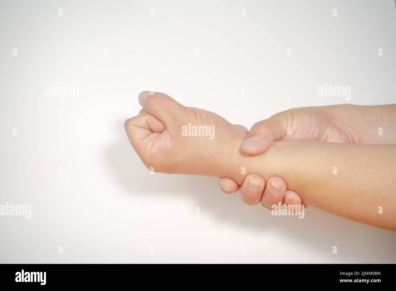 Demonstration of proper hand washing method Stock Photo - Alamy