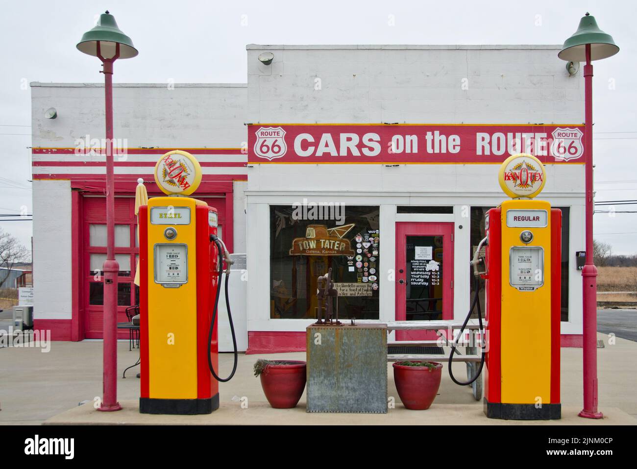 This little gas station turned shop and deli is about all that exists ...