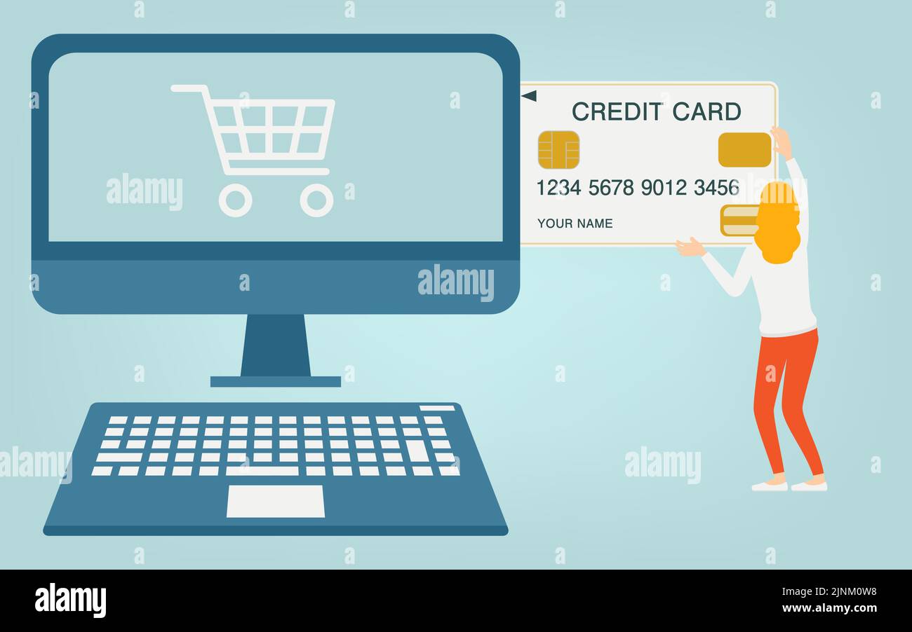 Entering data into computer Stock Vector Images - Alamy