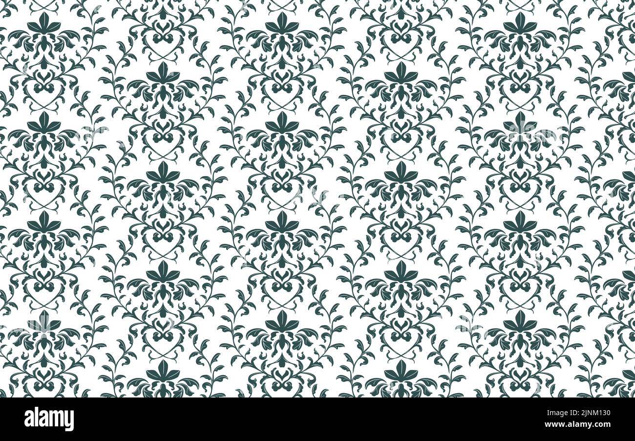 Background material, pattern, Islamic damask pattern Stock Vector Image ...