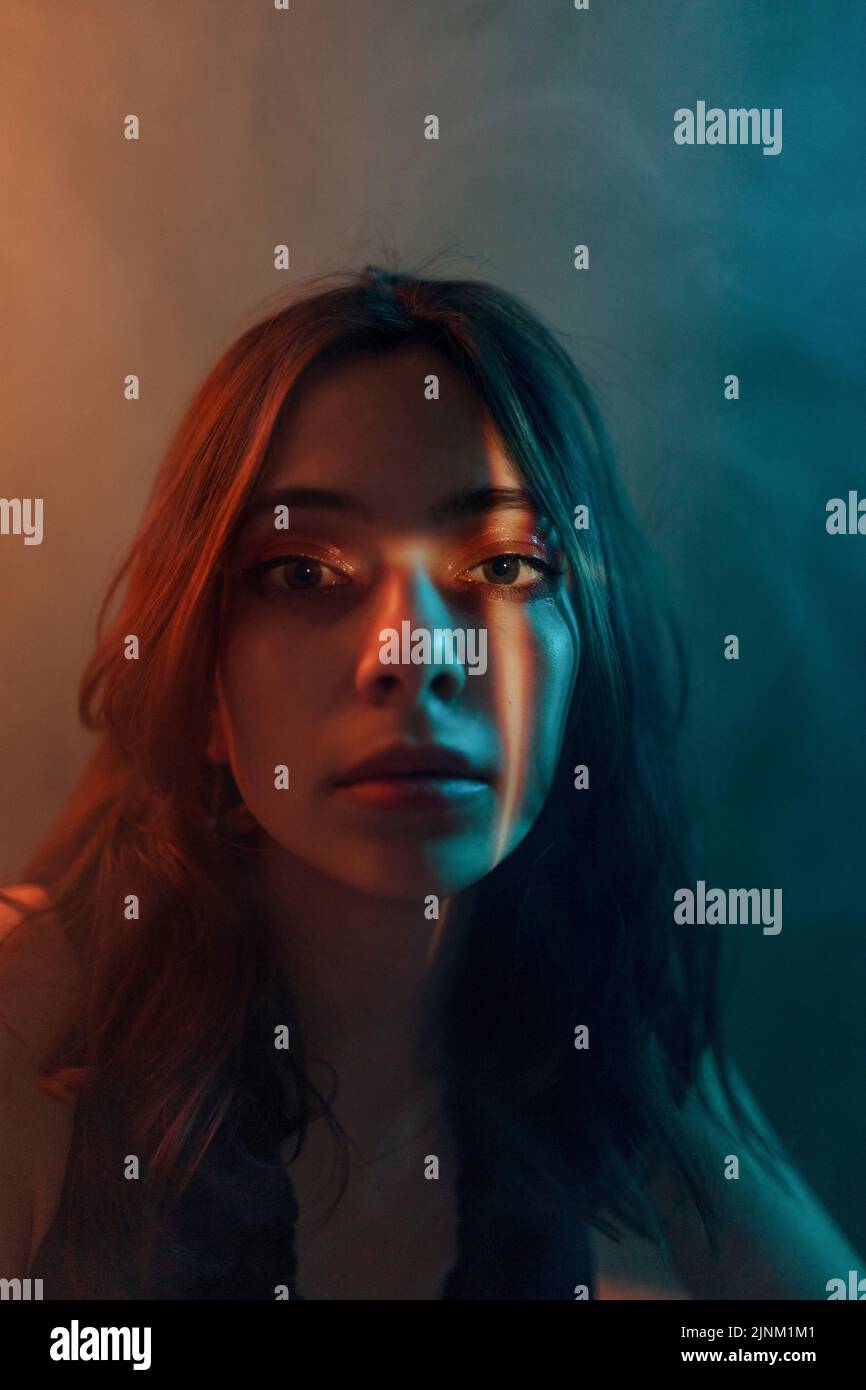 woman, light, smoke, portrait, lichtprojektion, female, ladies, lady ...