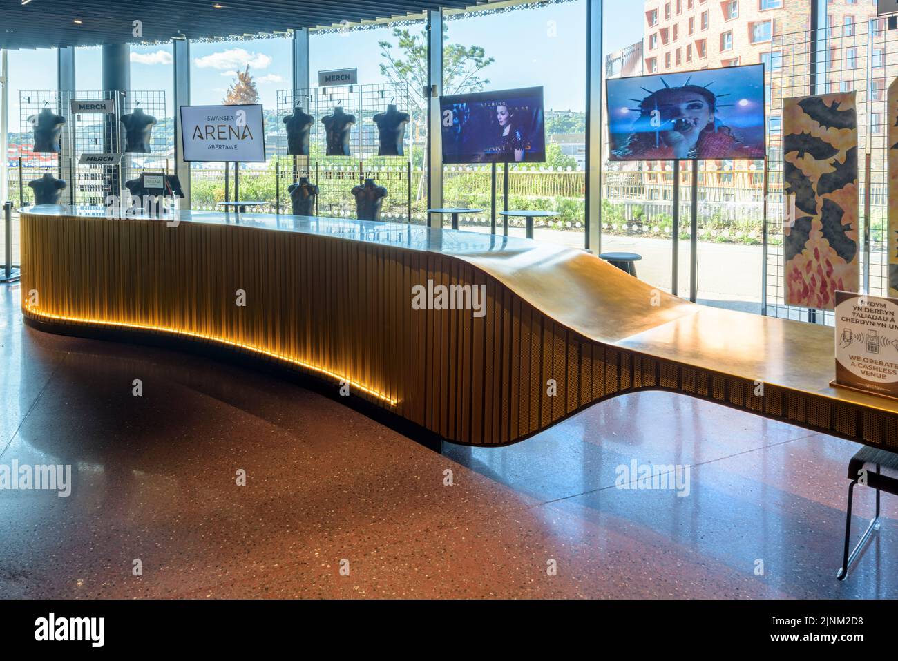 The new Swansea Arena at Copr Bay, Swansea Stock Photo - Alamy