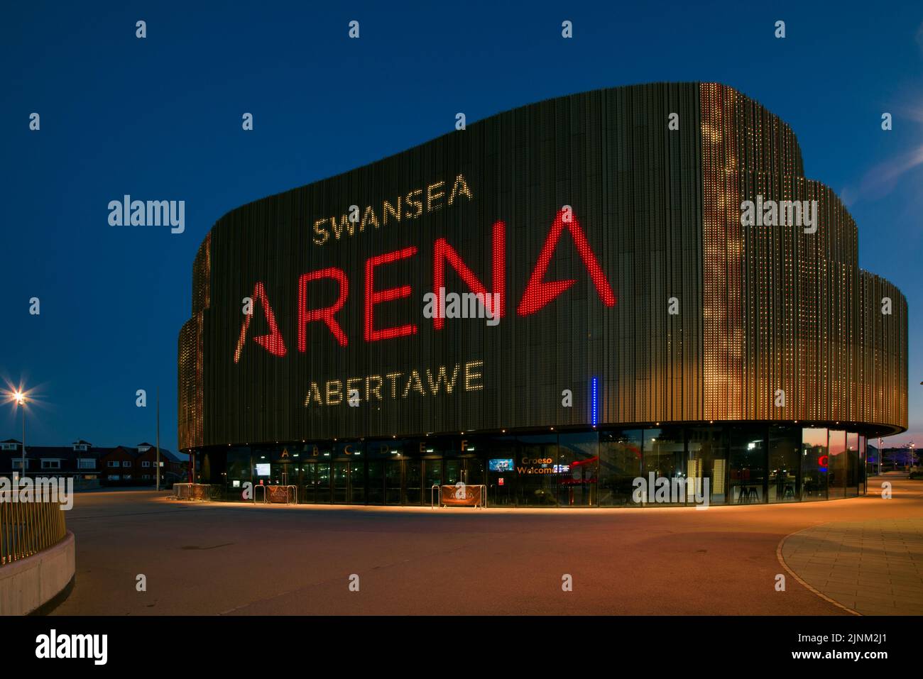 The new Swansea Arena at Copr Bay, Swansea Stock Photo - Alamy