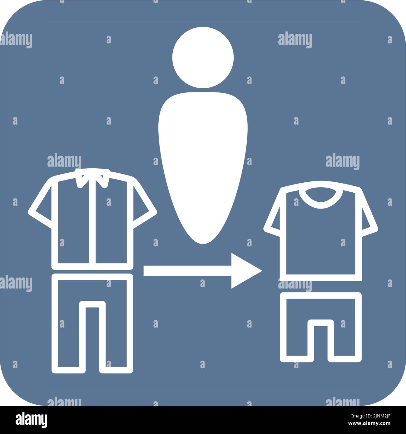 Simple icon illustration of changing clothes Stock Vector Image & Art ...