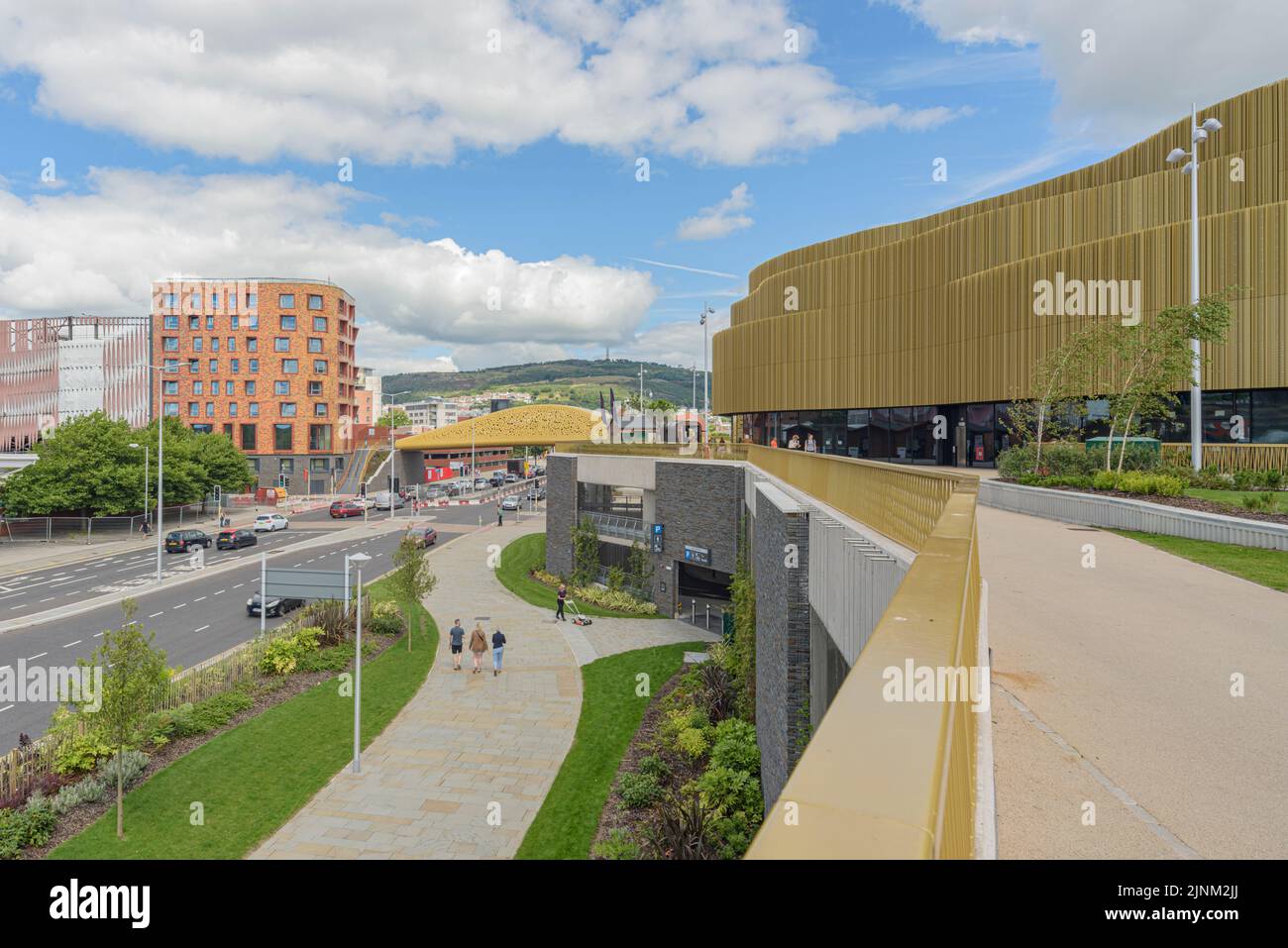 The new Swansea Arena at Copr Bay, Swansea Stock Photo - Alamy