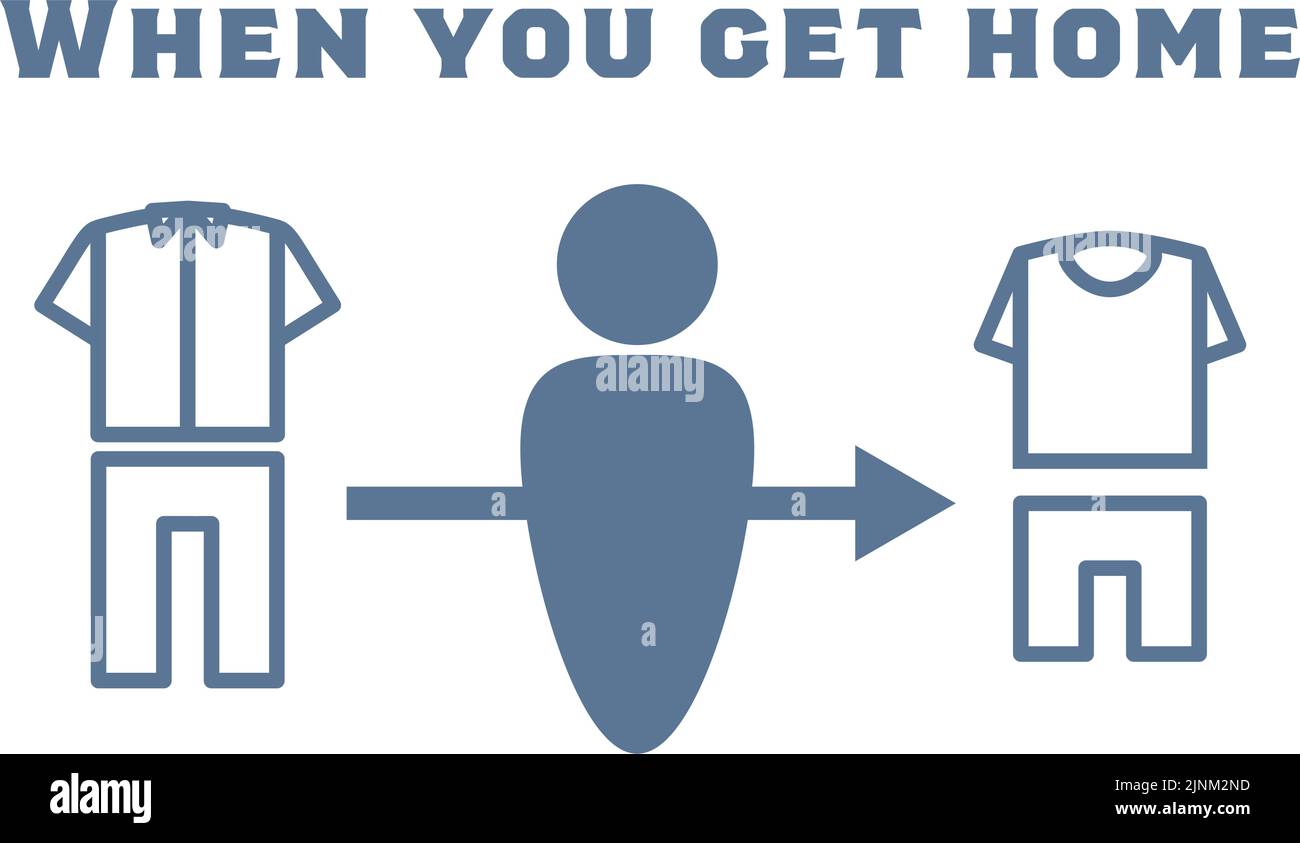 Simple icon illustration of changing clothes Stock Vector Image & Art ...