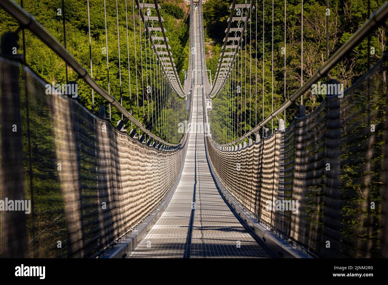 suspension bridge, titan-rt, suspension bridges Stock Photo - Alamy