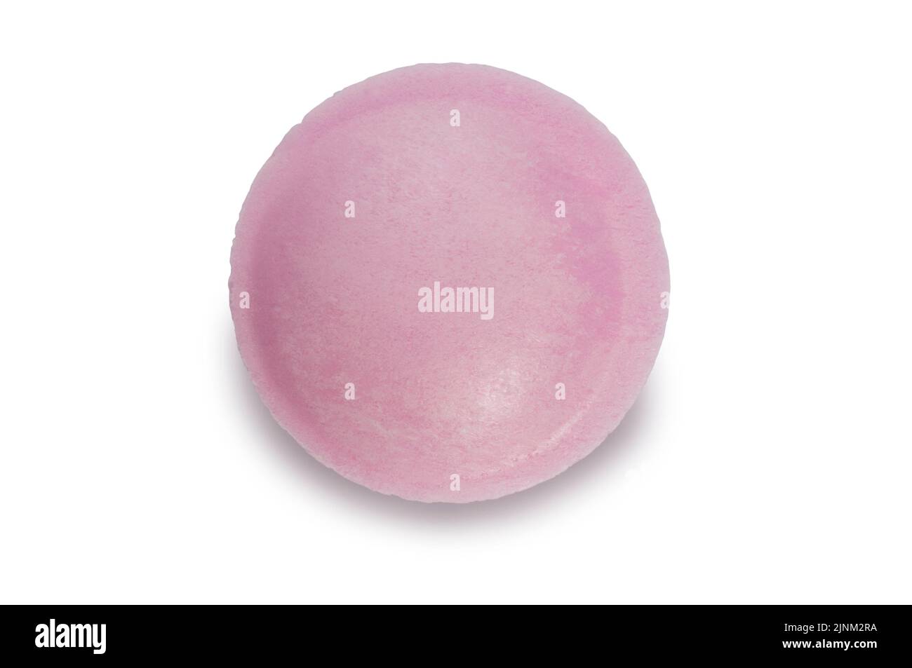 Studio shot of sherbet flying saucer sweets cut out against a white ...