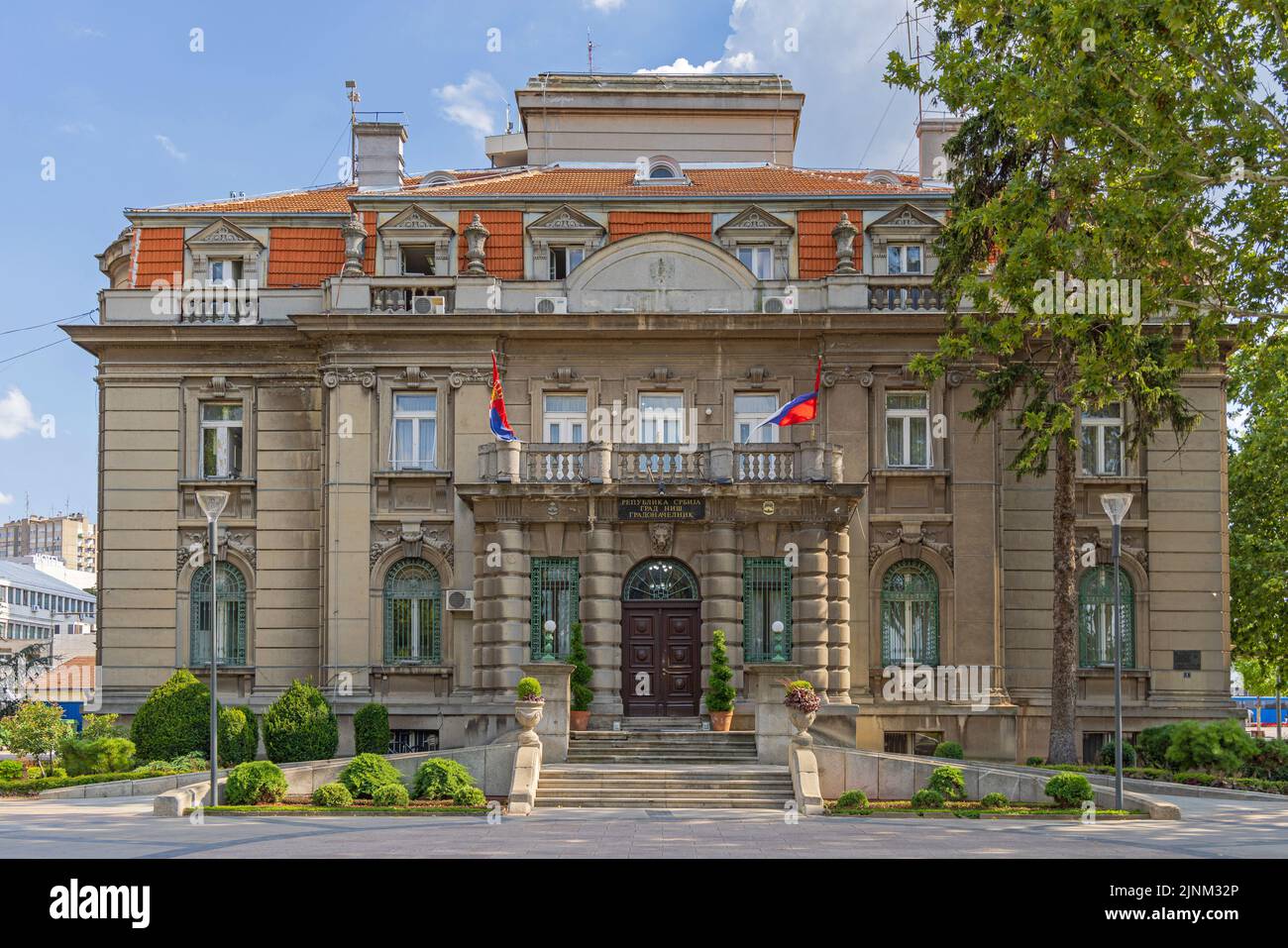 Nis, Serbia - August 04, 2022: Mayor Office Town Hall Government ...
