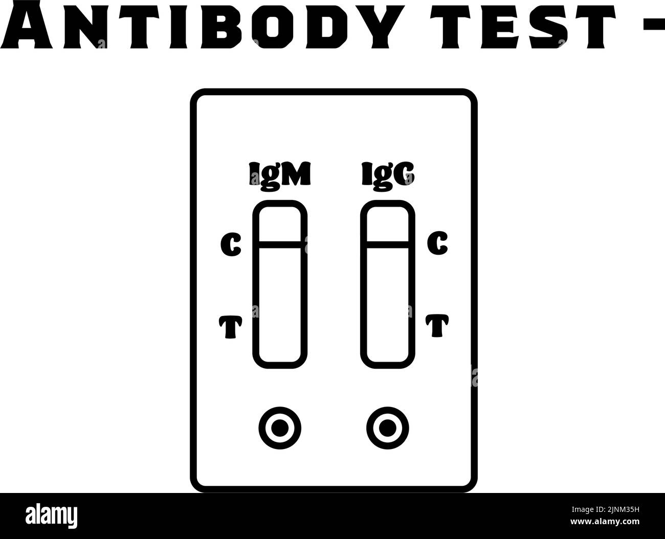Illustration showing negative antibody test Stock Vector Image & Art ...