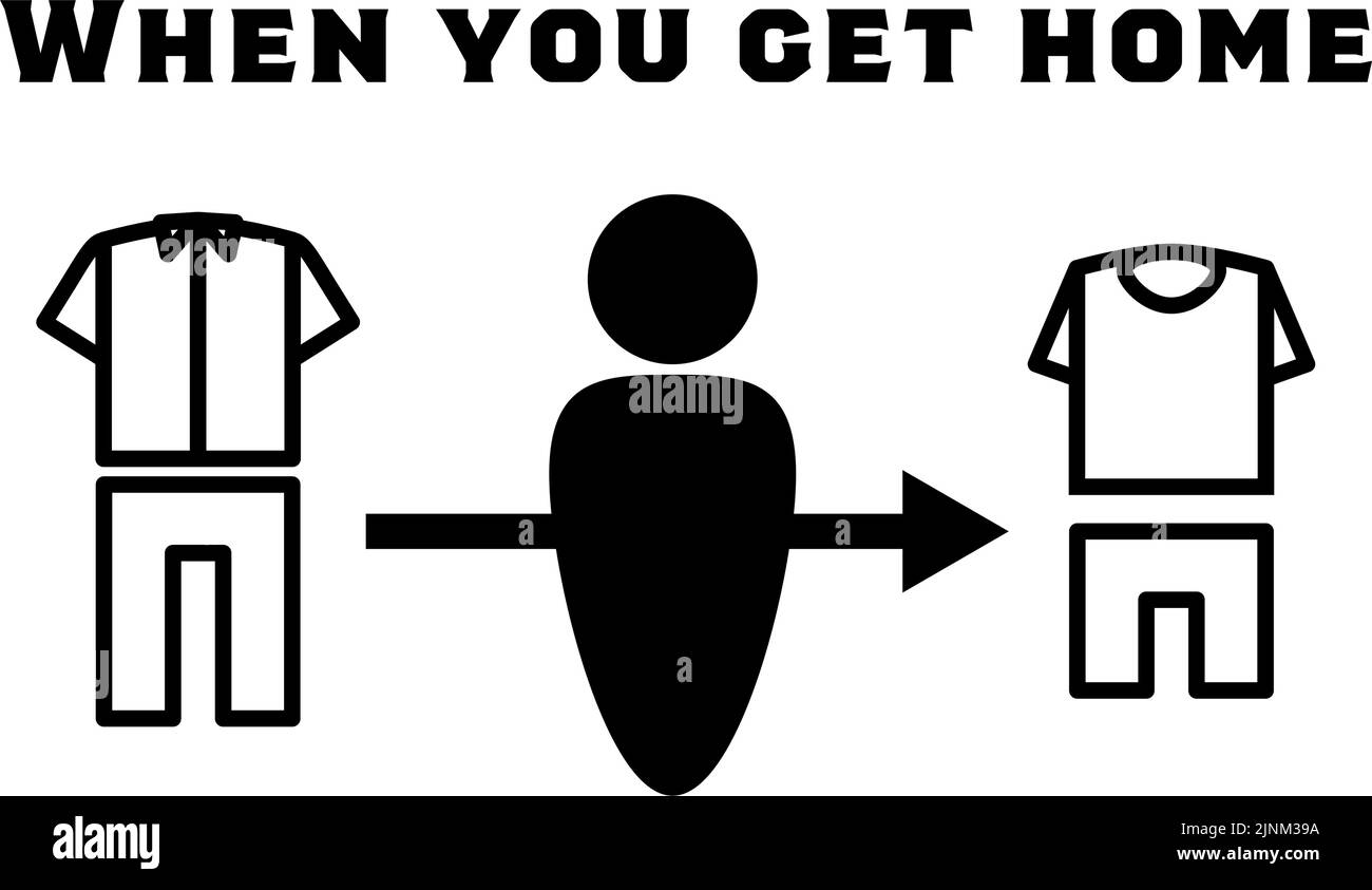 Simple icon illustration of changing clothes Stock Vector Image & Art ...