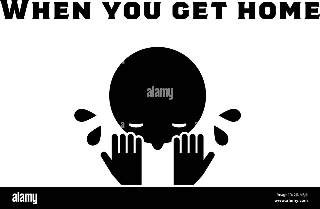 Simple icon illustration to wash your face Stock Vector Image & Art - Alamy