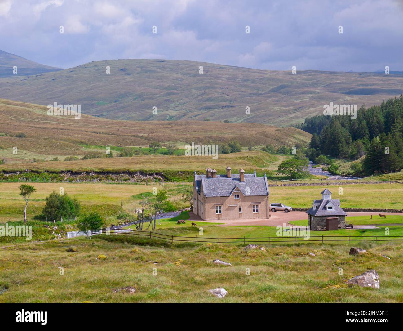 Gobernuisgach Lodge, Sutherland, Highland Scotland Stock Photo - Alamy