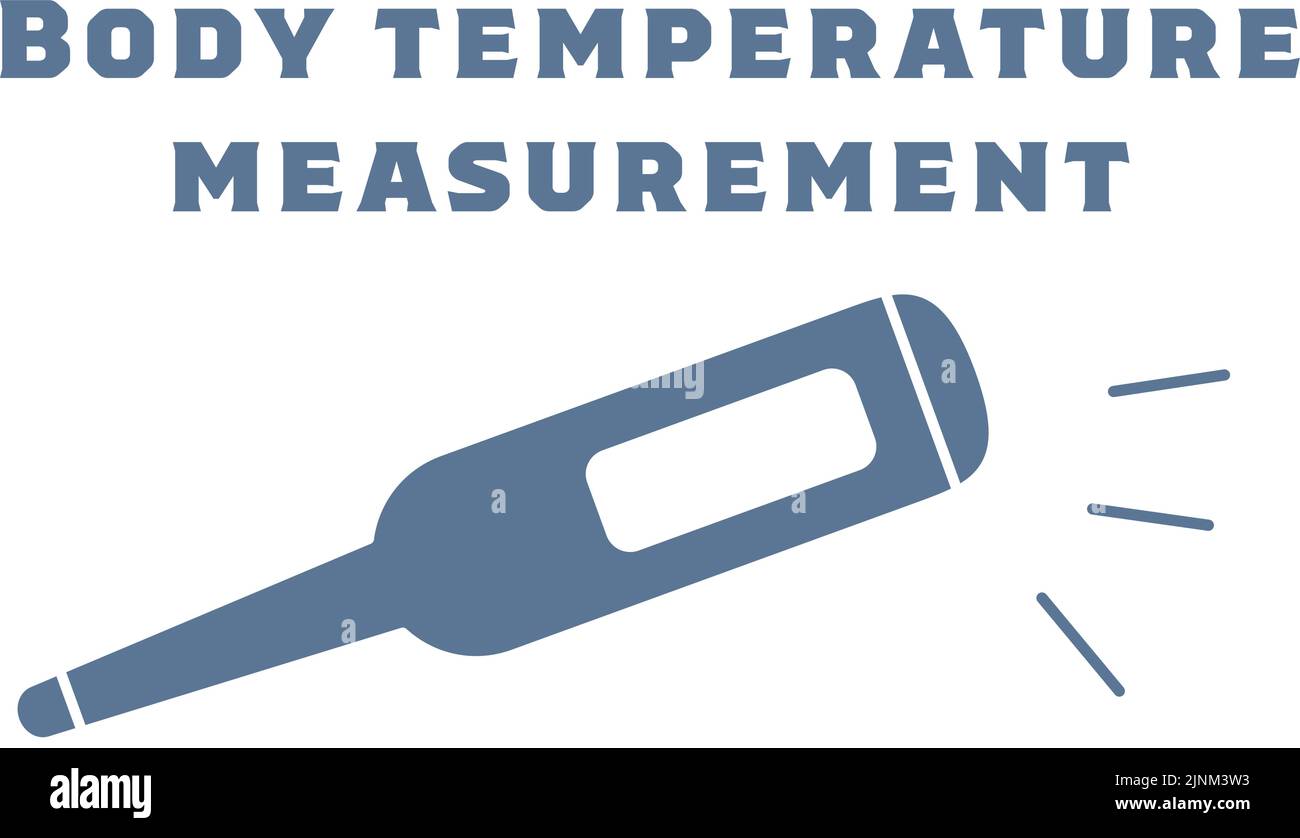 Icon illustration that encourages body temperature measurement Stock Vector Image & Art - Alamy