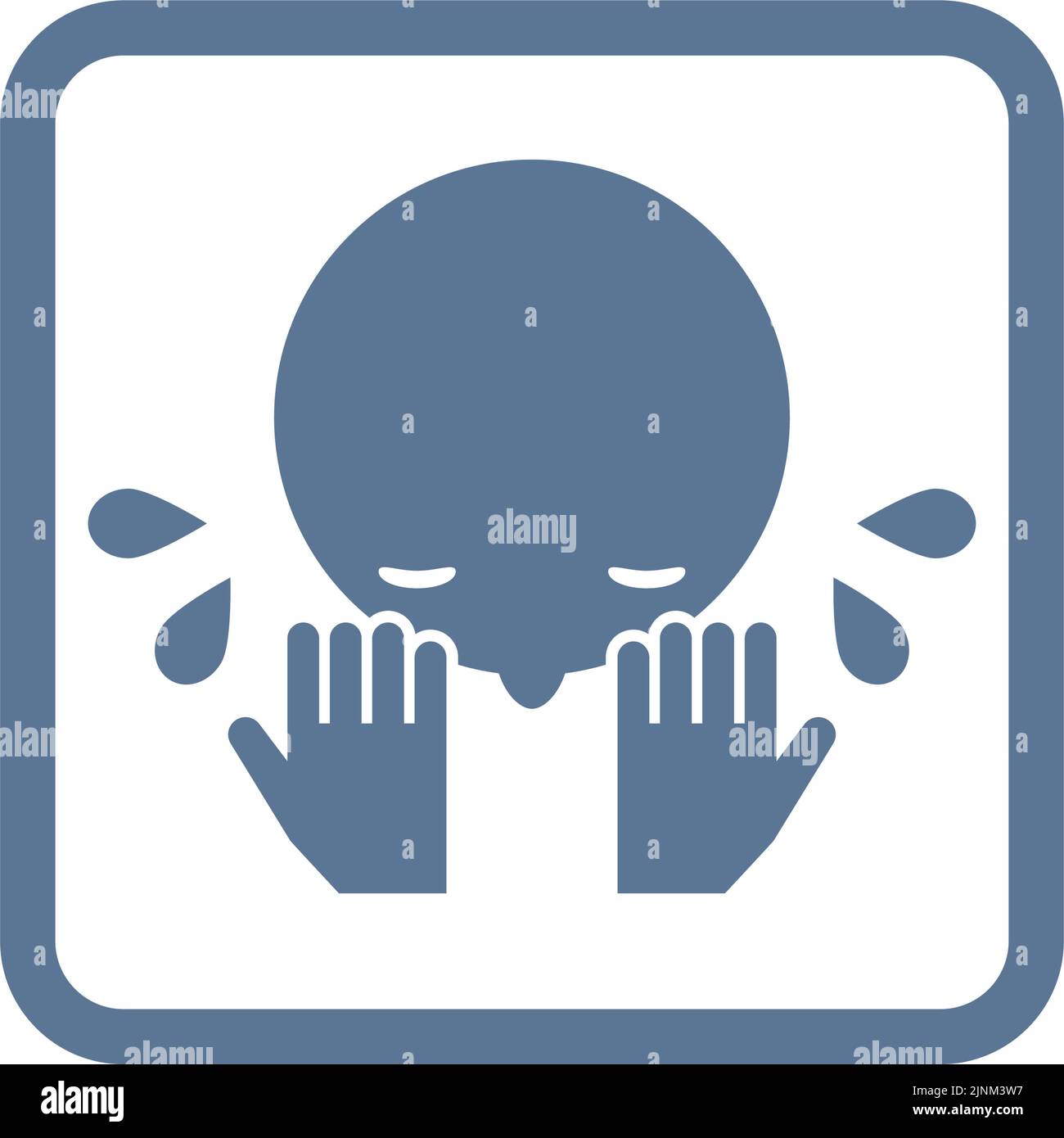 Simple icon illustration to wash your face Stock Vector Image & Art - Alamy