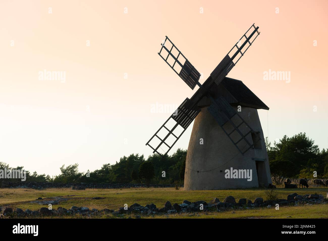 mill, windmill, fårö, mills, windmills Stock Photo - Alamy