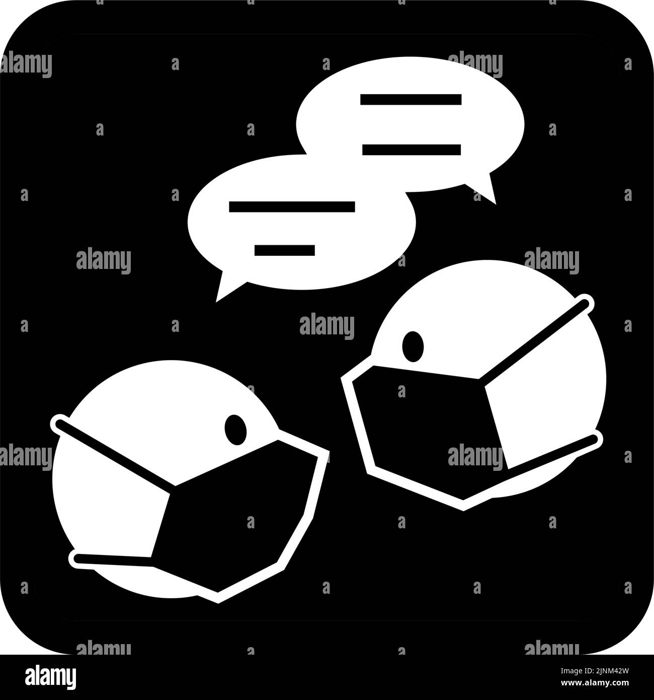 Wearing face mask during corona virus Black and White Stock Photos ...