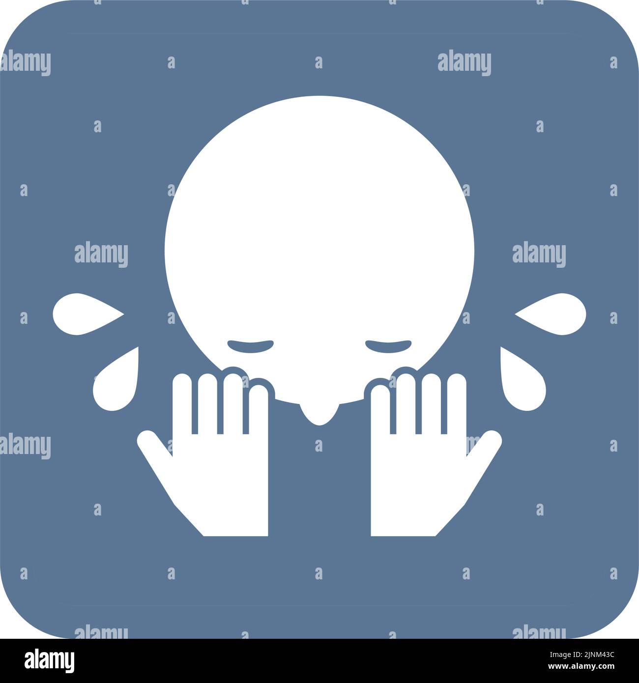 Wash hands blue icon Cut Out Stock Images & Pictures - Alamy