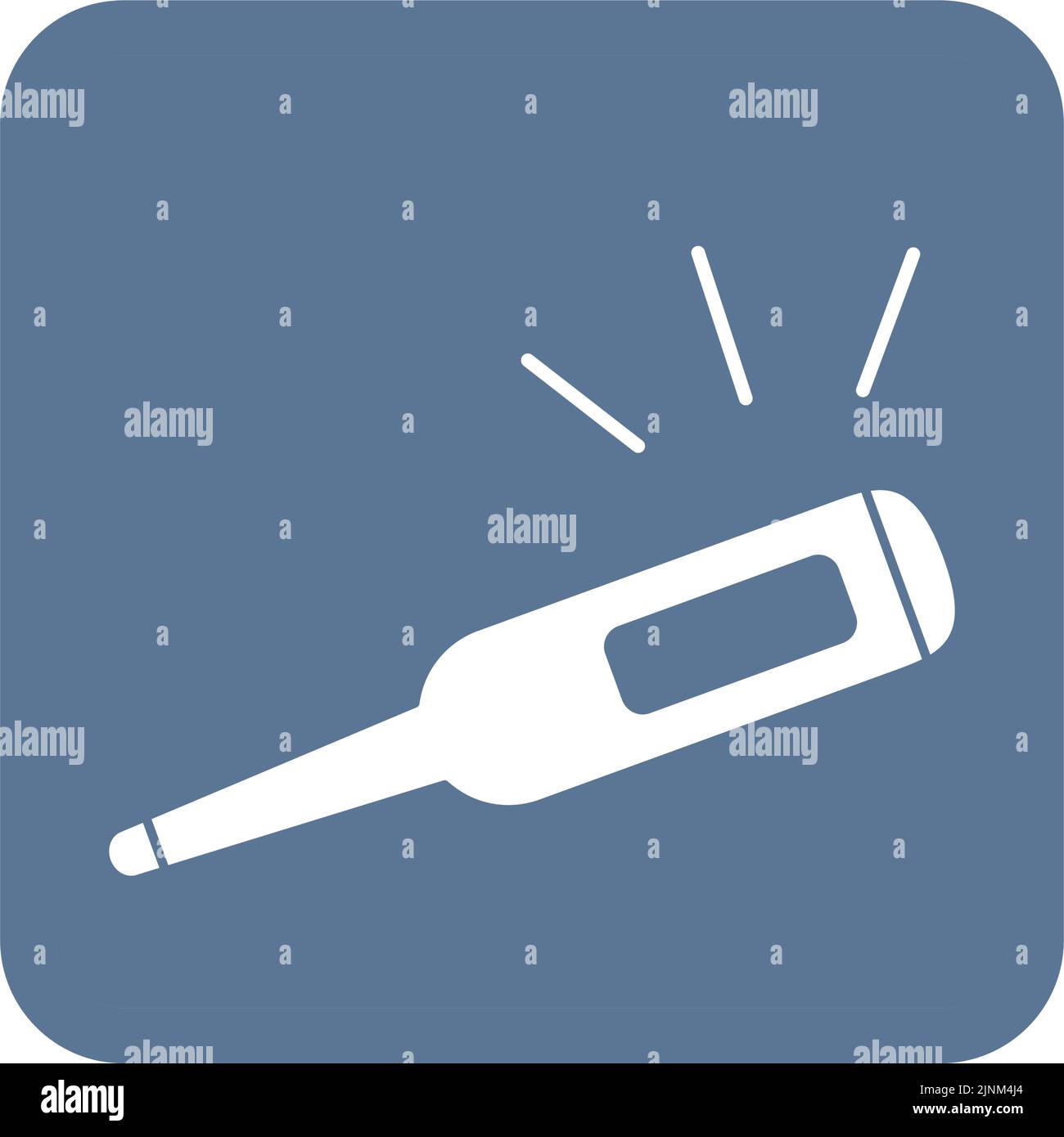 Icon illustration that encourages body temperature measurement Stock ...