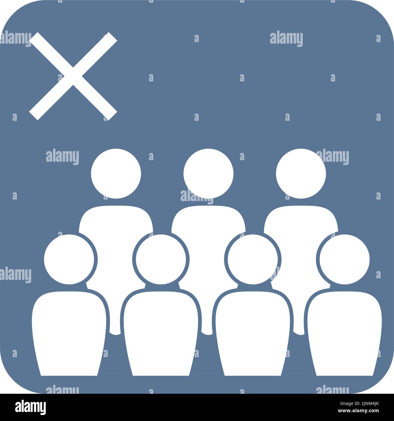 Icon illustration that deprecates crowding Stock Vector Image & Art - Alamy