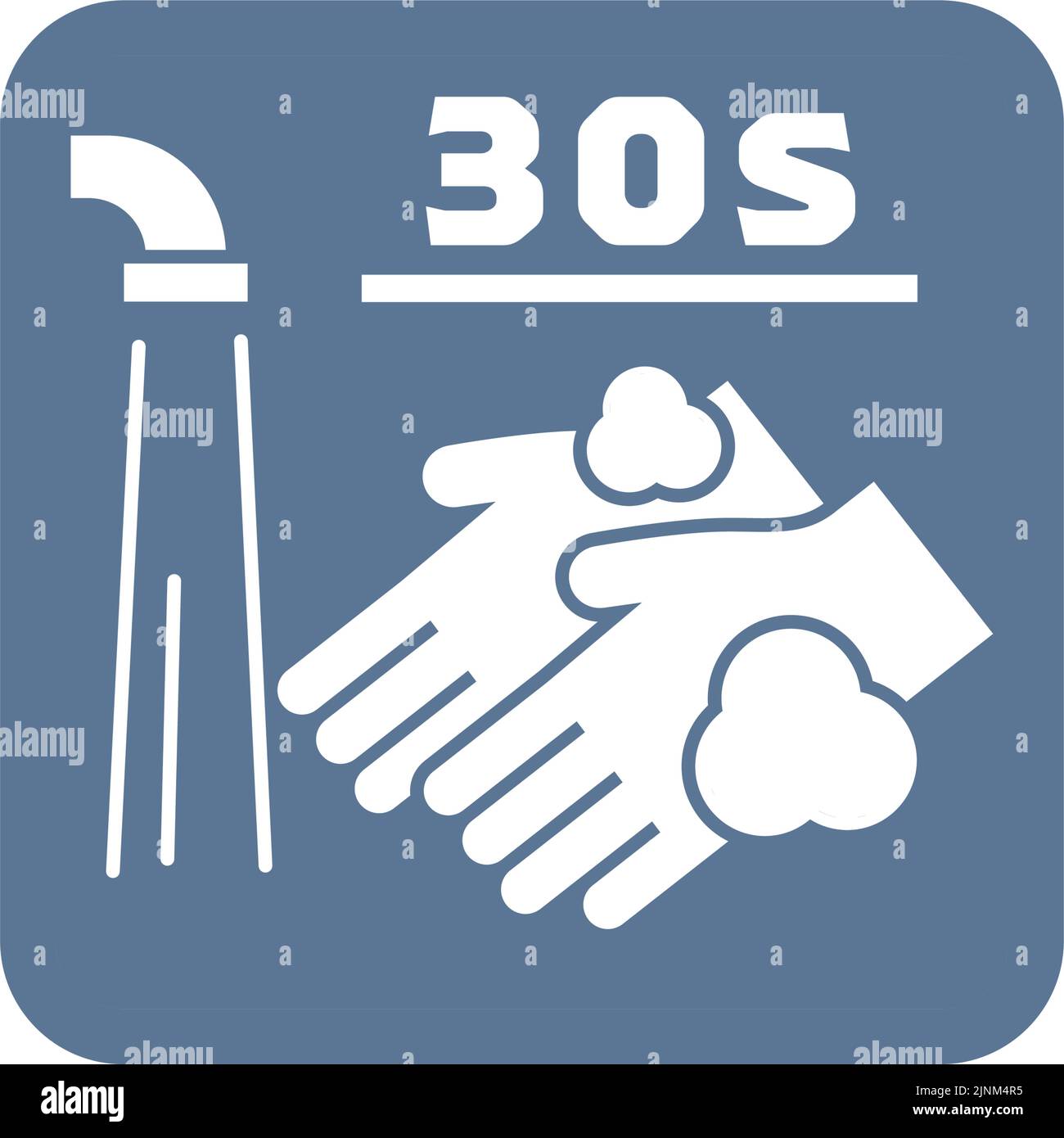 Illustration recommending washing your hands over 30 seconds Stock ...