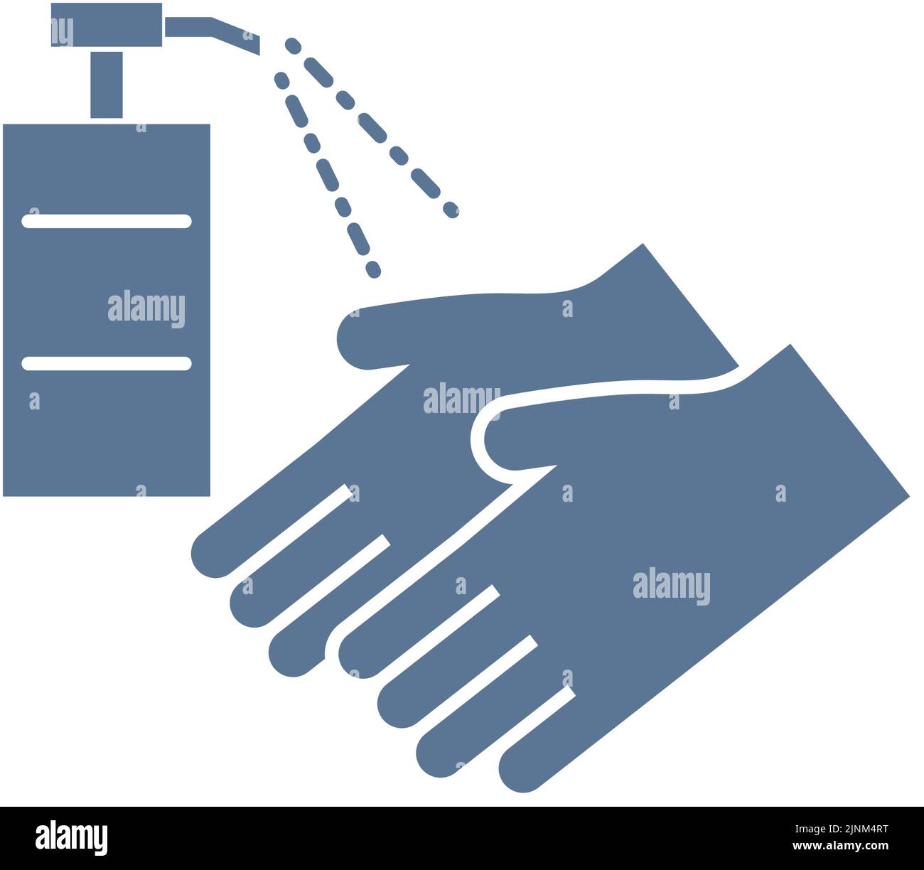 Illustration of spray hand disinfection Stock Vector Image & Art - Alamy
