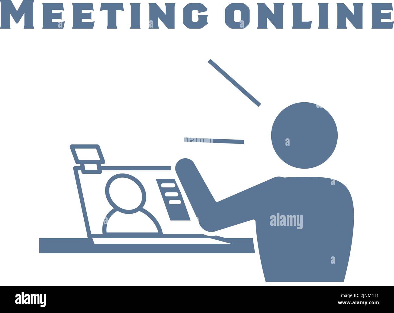 Video call showing Stock Vector Images - Alamy