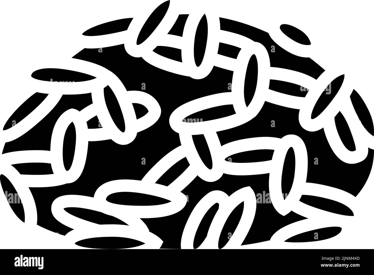 red cargo rice glyph icon vector illustration Stock Vector Image & Art ...