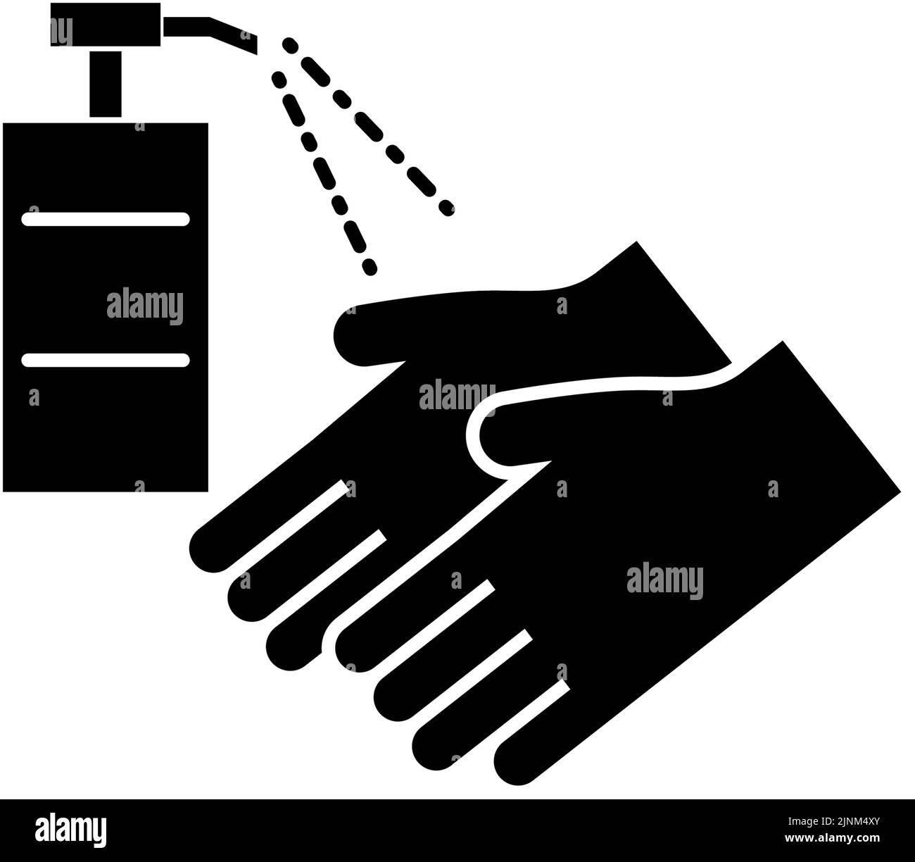 Illustration of spray hand disinfection Stock Vector Image & Art - Alamy