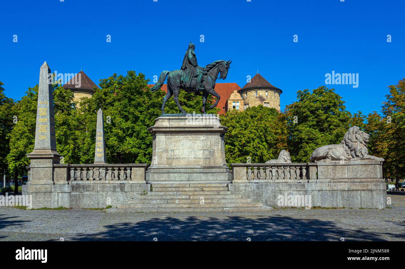 Statue kaiser wilhelm karlsplatz stuttgart hi-res stock photography and ...