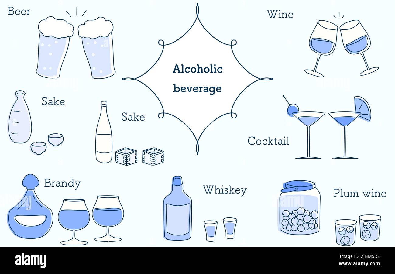 Cocktails drinking Stock Vector Images - Alamy