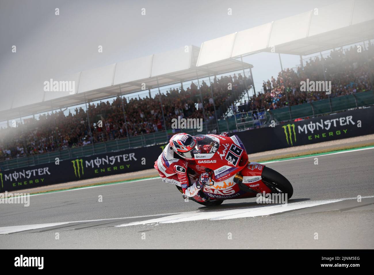 Motorcycle racer Jake Dixon, during the British MotoGP at Silverstone ...
