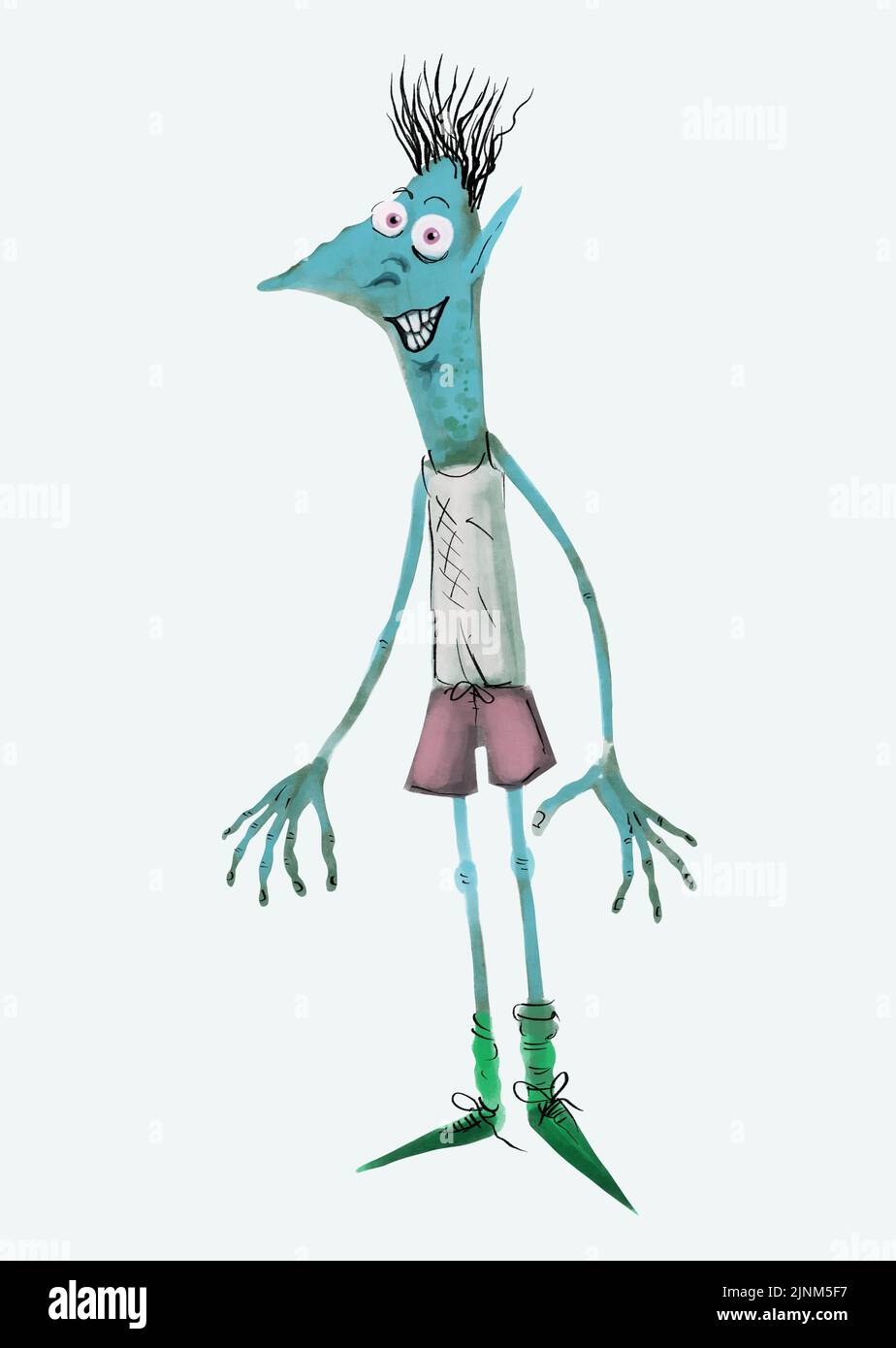 goblin character illustration Stock Photo - Alamy